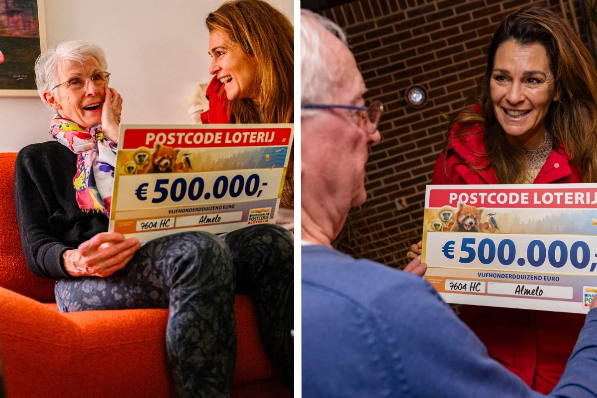 Gerrie en Bertus in Almelo delen 1 miljoen euro van Postcode Loterij
