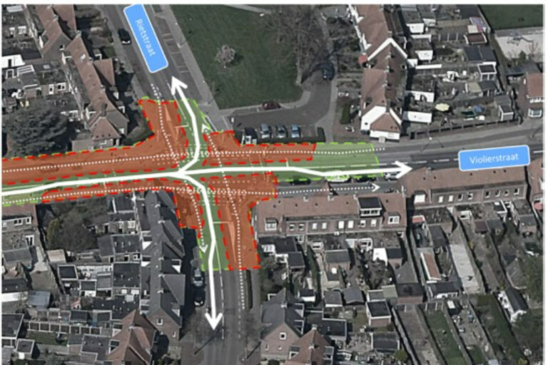 Opgelet! 3 weken werk aan kruising Violierstraat met Rietstraat in Almelo