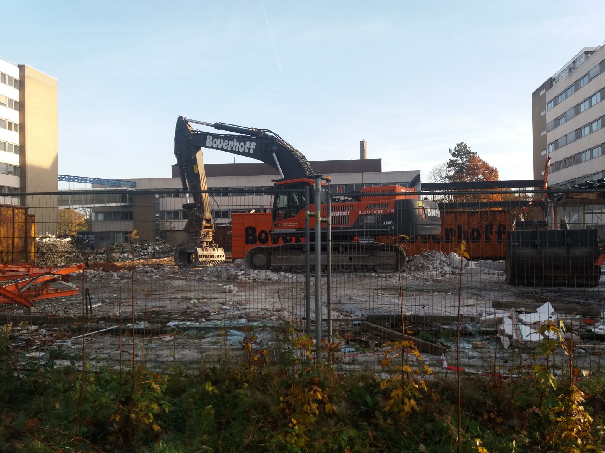 Foto's: de sloop van het Sint-Elisabeth ziekenhuis - indebuurt Amersfoort