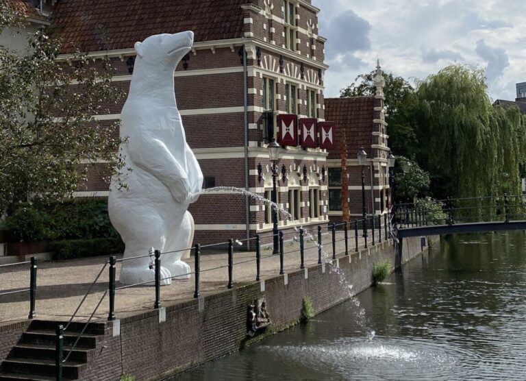 Mysterie: wat doet die plassende ijsbeer op de kade bij Museum Flehite ...