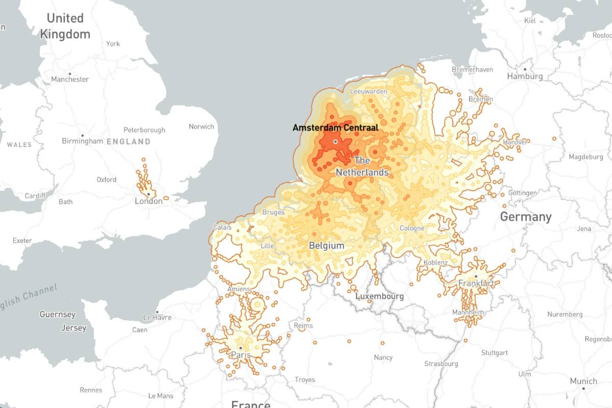 Deze toffe steden bereik je in 5 uur met de trein vanuit Amsterdam ...
