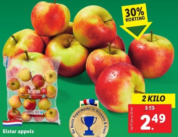 Elstar appels van € 3,59 voor € 2,49 - indebuurt Amsterdam