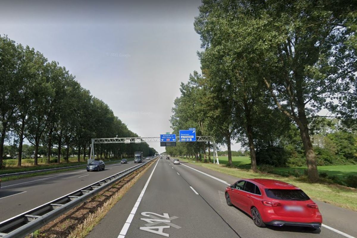 Let op! 12 kilometer file op de A12 richting Arnhem