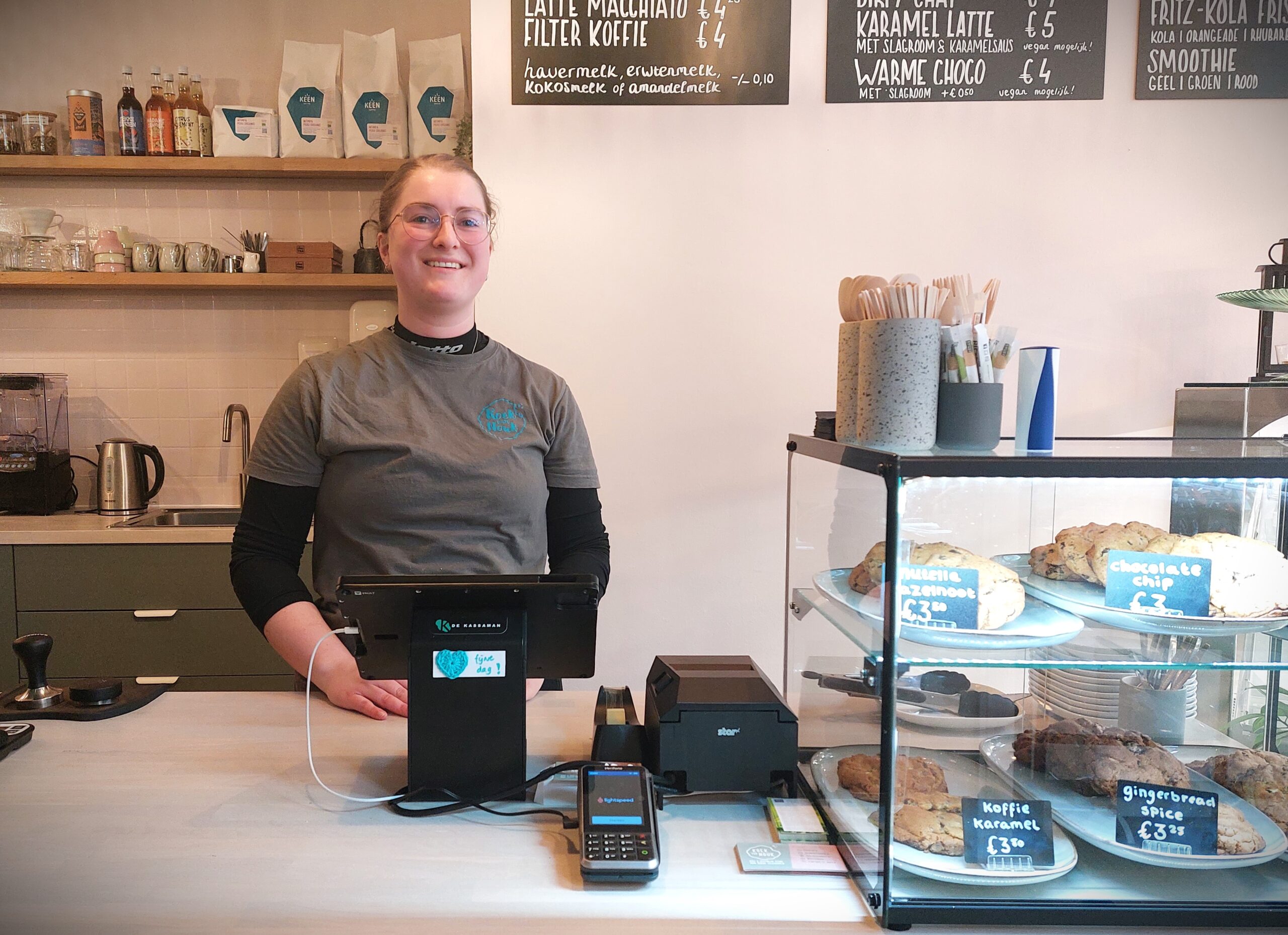 Anouk opende nieuwe koffiebar Koek van Nouk in Arnhem