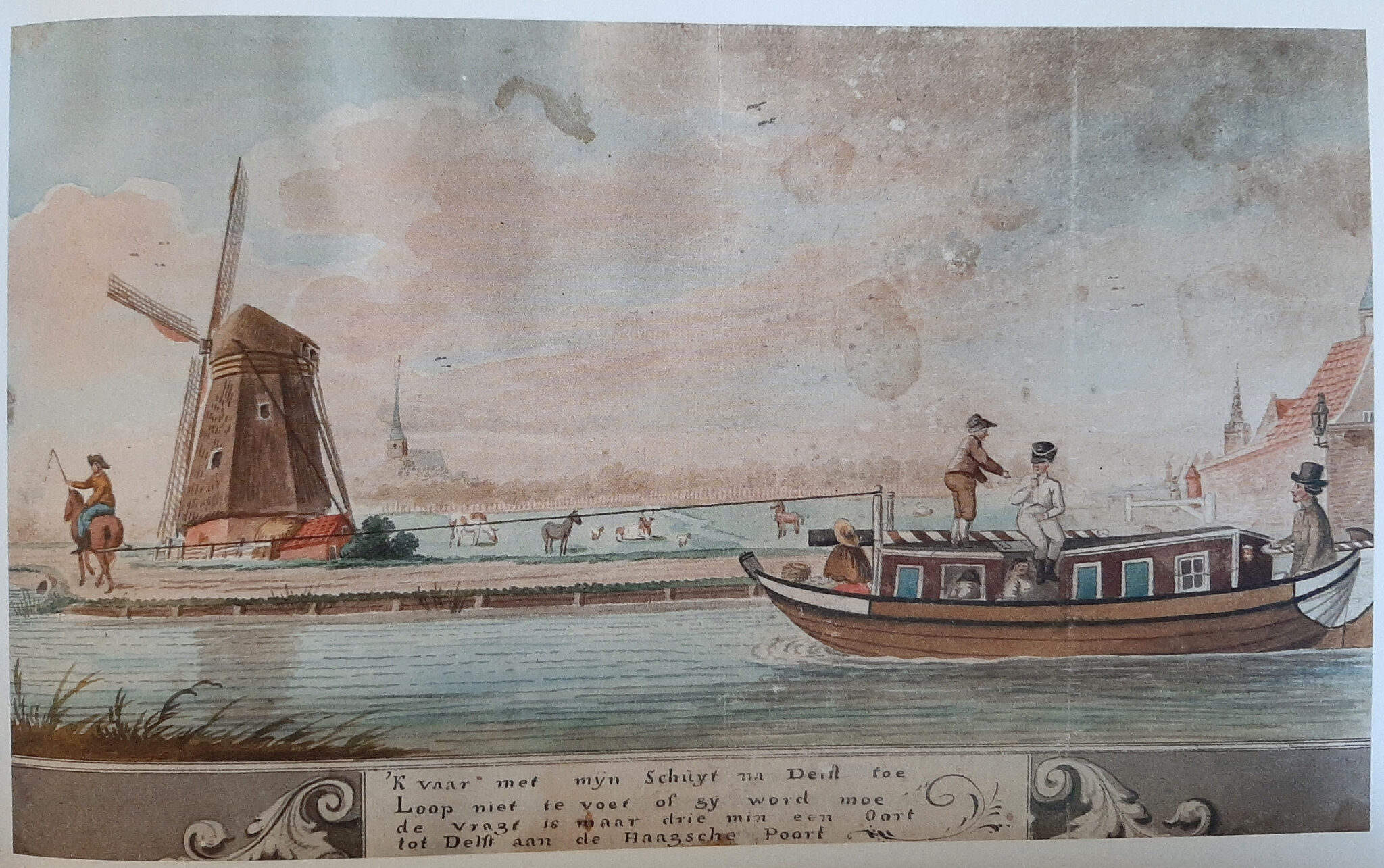 Vroeger ging het openbaar vervoer naar Delft over het water - indebuurt ...