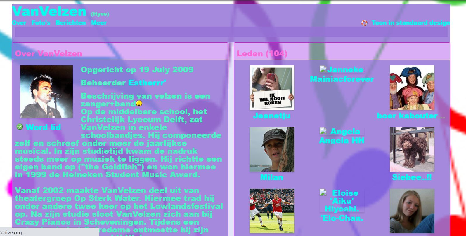 Leuk! Je kan je oude Hyves-profiel terugzien (en die van deze bekende ...