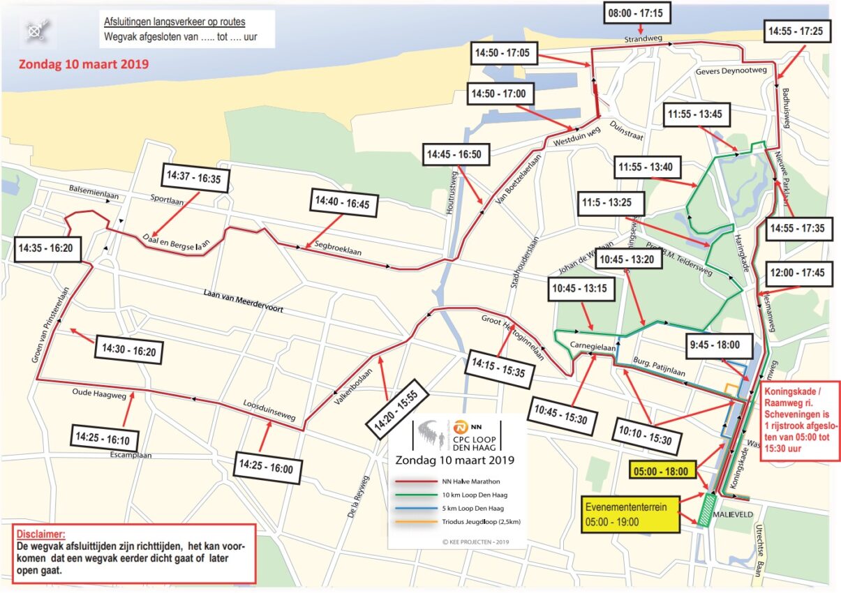 CPC-Loop 2019: Tijden, bereikbaarheid en wegafzettingen - indebuurt Den ...