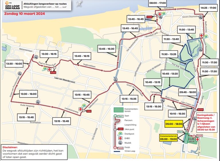 Alles over CPC 2024: parcours, starttijden en omleidingen - indebuurt Den Haag