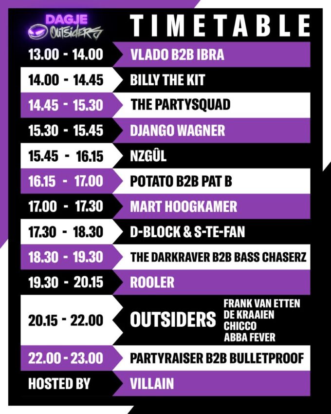 Dagje Outsiders in het Zuiderpark: timetable, tickets, bereikbaarheid ...