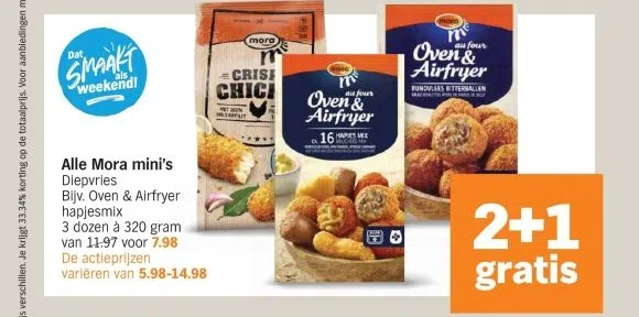 Alle Mora mini's Diepvries van € 11,97 voor € 7,98 - indebuurt Den Haag