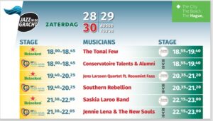 Jazz in de Gracht 2025: programma, en bereikbaarheid - indebuurt Den Haag