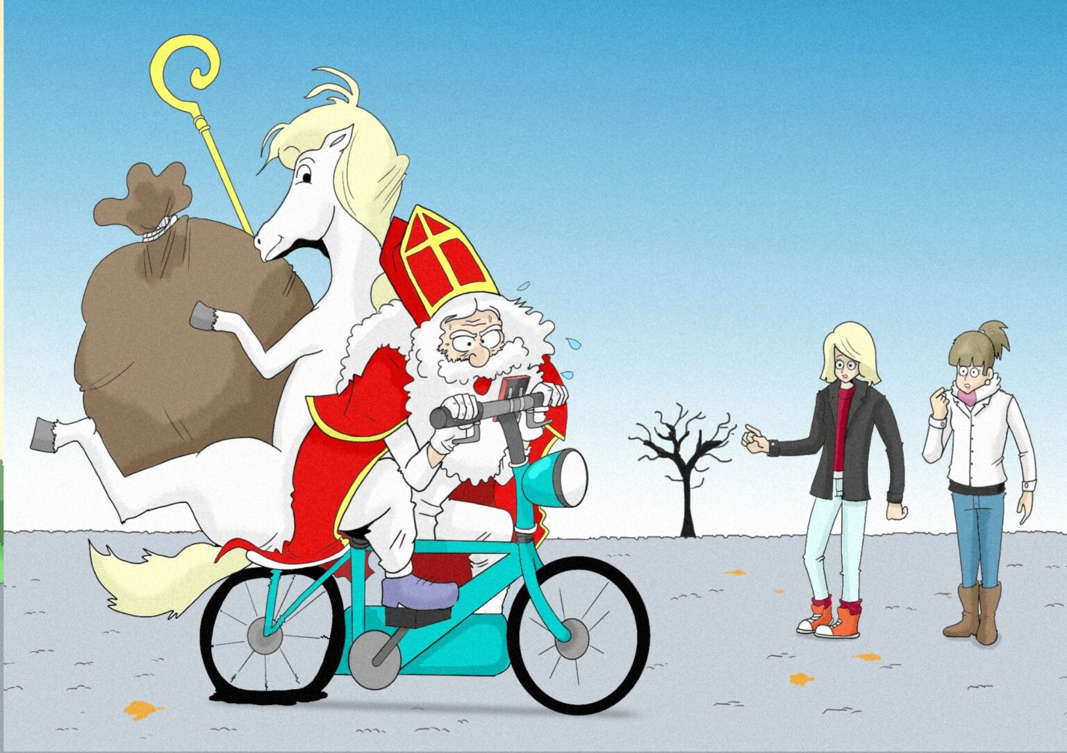 Cartoon! Sinterklaas doet het dit jaar helemaal anders - indebuurt ...