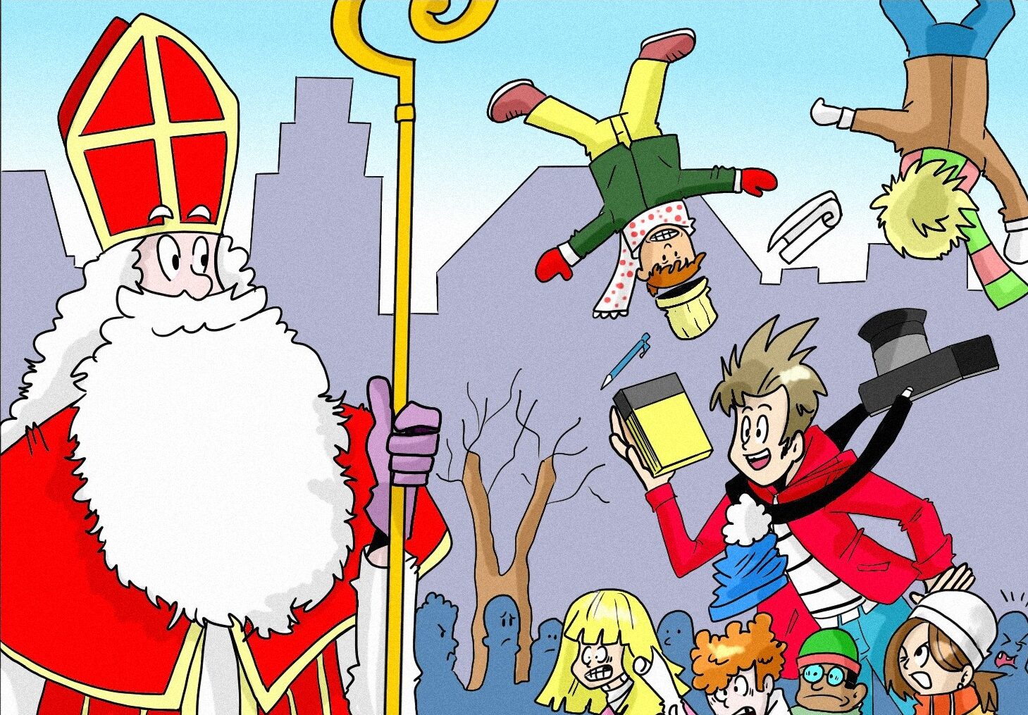Cartoon! Sinterklaas gaat creatief om met dure cadeauwensen - Oozo.nl