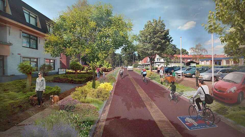 Nieuwtje: de Stationsweg wordt een fietsstraat en zo gaat dat eruit ...