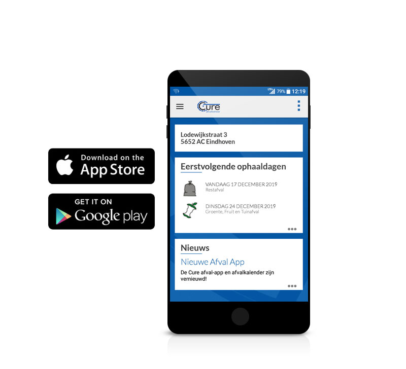De vernieuwde afvalapp van Cure is nu uitgebreid én gebruiksvriendelijker