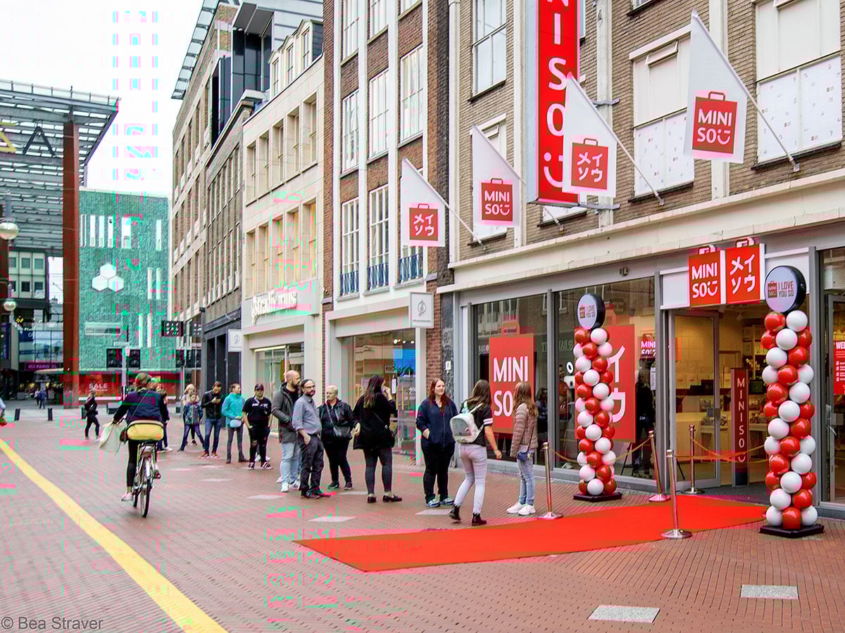 Check die foto's: Miniso ging open en zo zag dat eruit