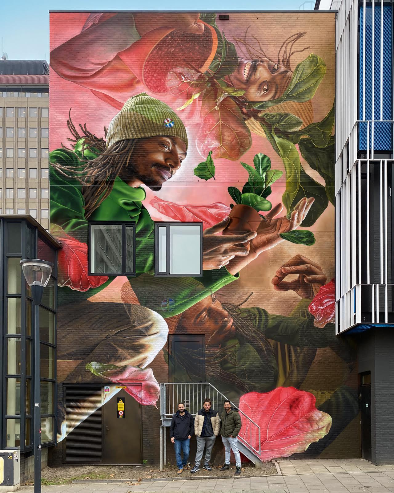 Studio Giftig maakt muurschildering in Eindhoven: 'Eerbetoon aan Fresku'