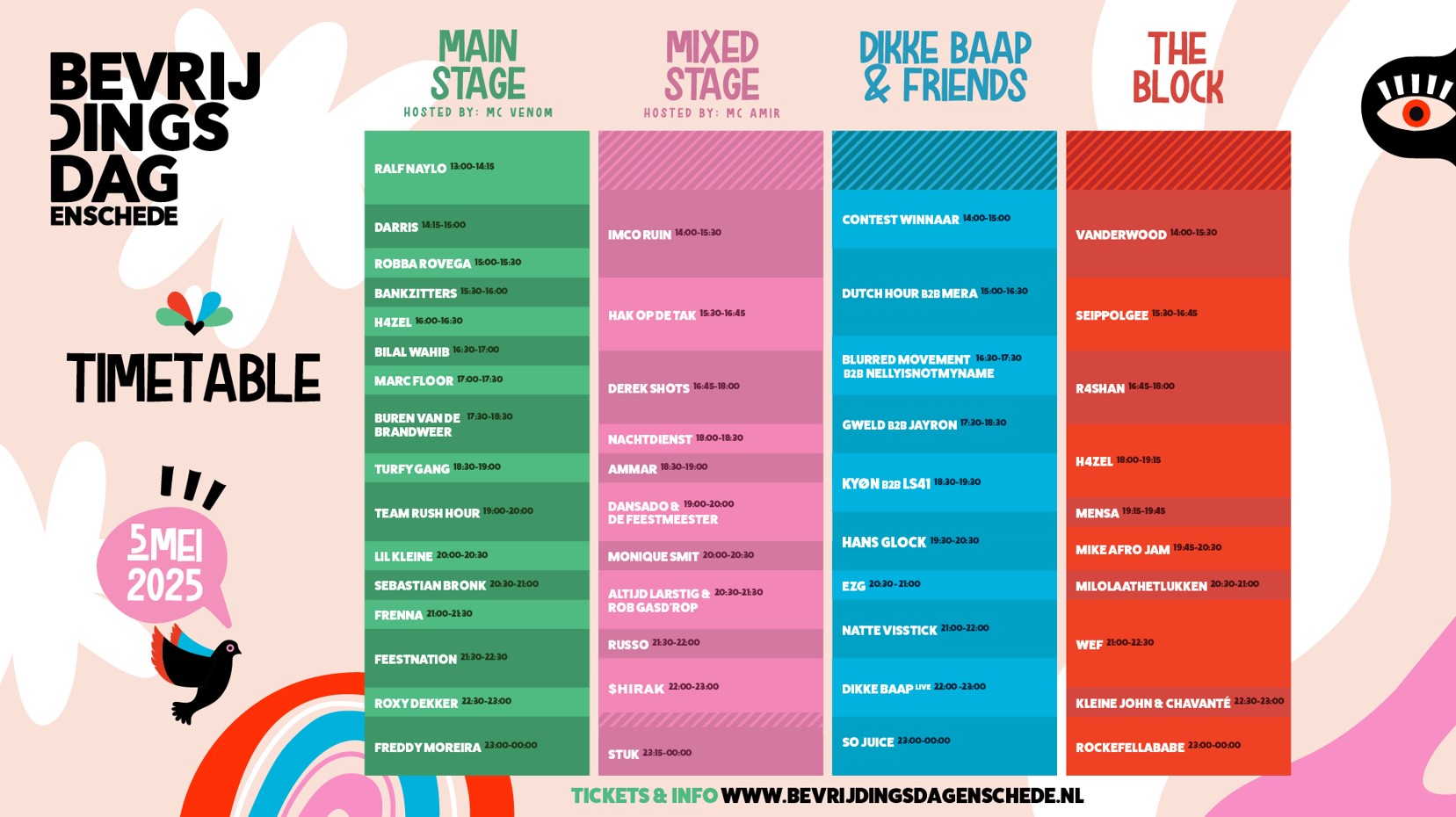 Van muntprijs tot tijdschema: alle info over het bevrijdingsfestival op de UT in Enschede