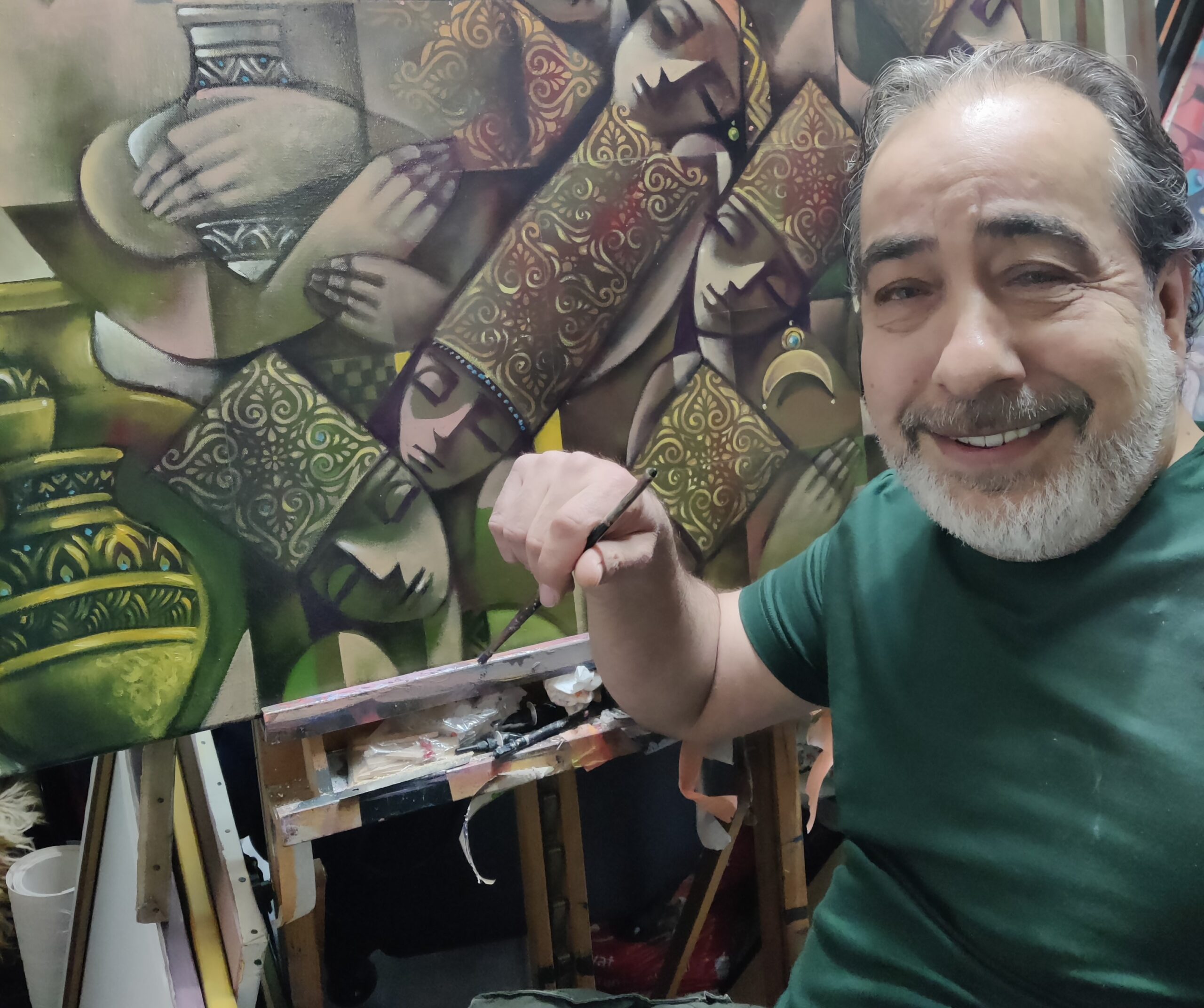 Kunstenaar Nizar vluchtte van Aleppo naar Nederland: 'Mijn liefde voor Gouda verwerk ik in ...