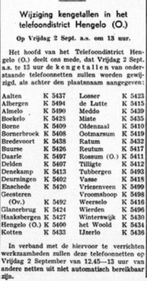 Mysterie opgelost: hoe komt Hengelo aan netnummer 074