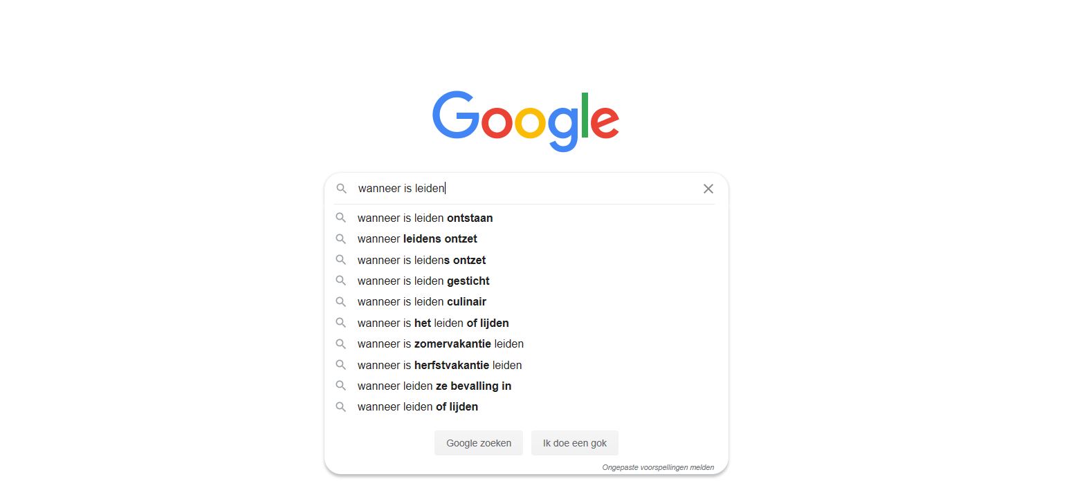 Hé Google! Wat zijn de 5 meest gegoogelde vragen over Leiden ...