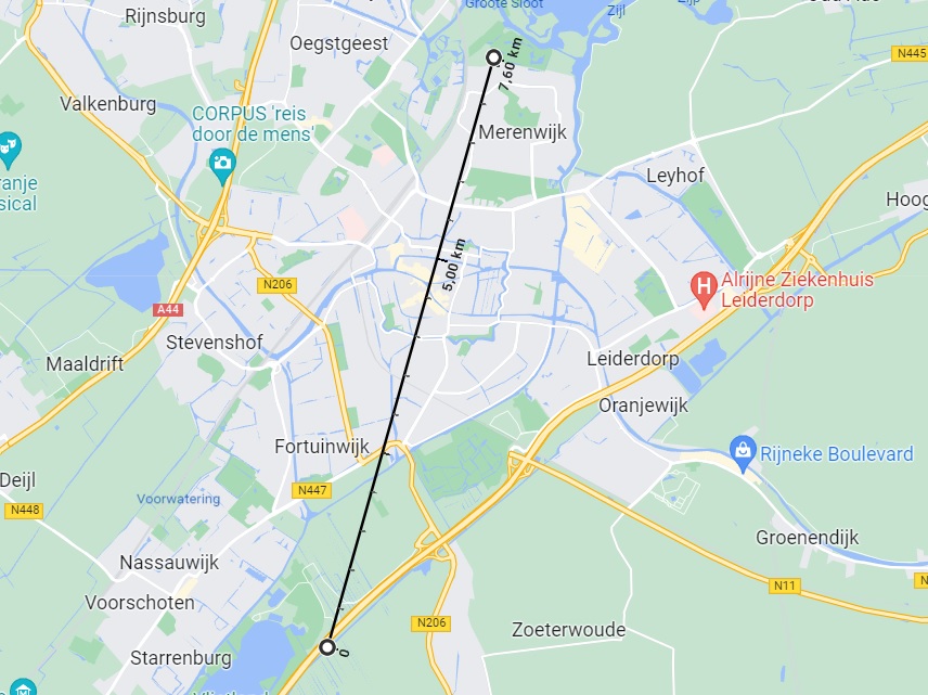 Mysterie opgelost: dit is de langste afstand die je binnen Leiden kan ...