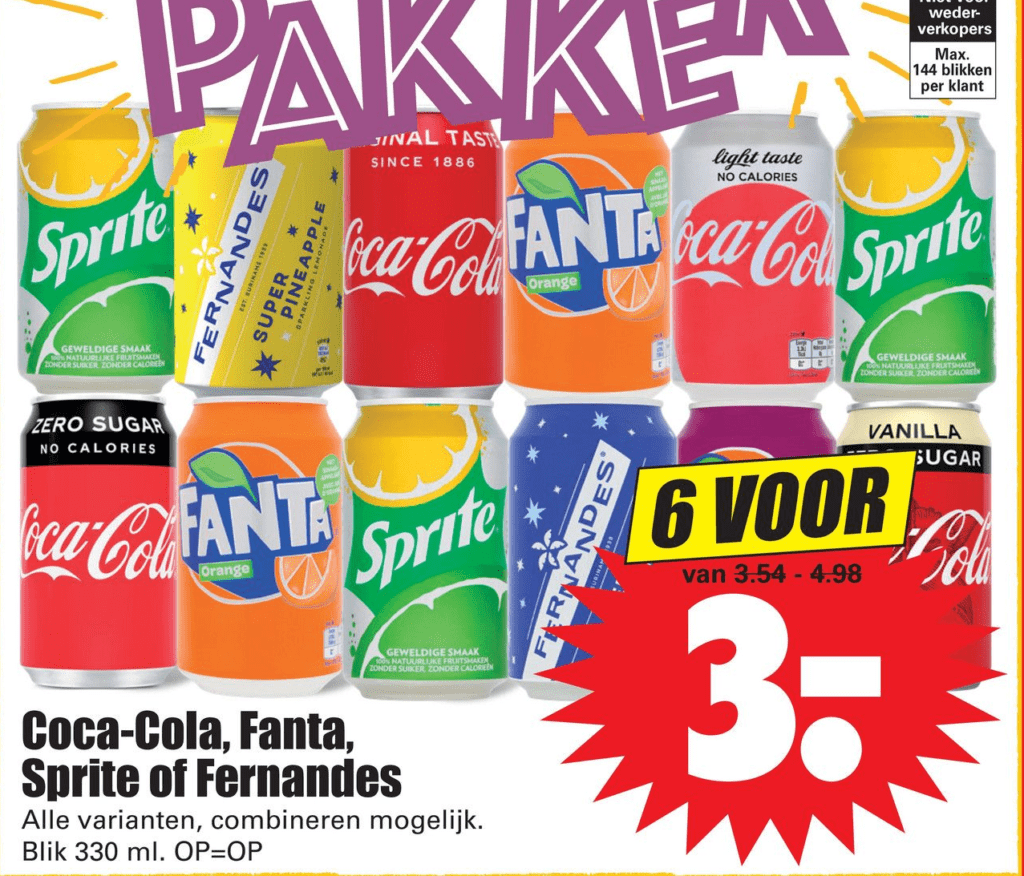 Coca-Cola, Fanta, Sprite of Fernandes - indebuurt Nijmegen