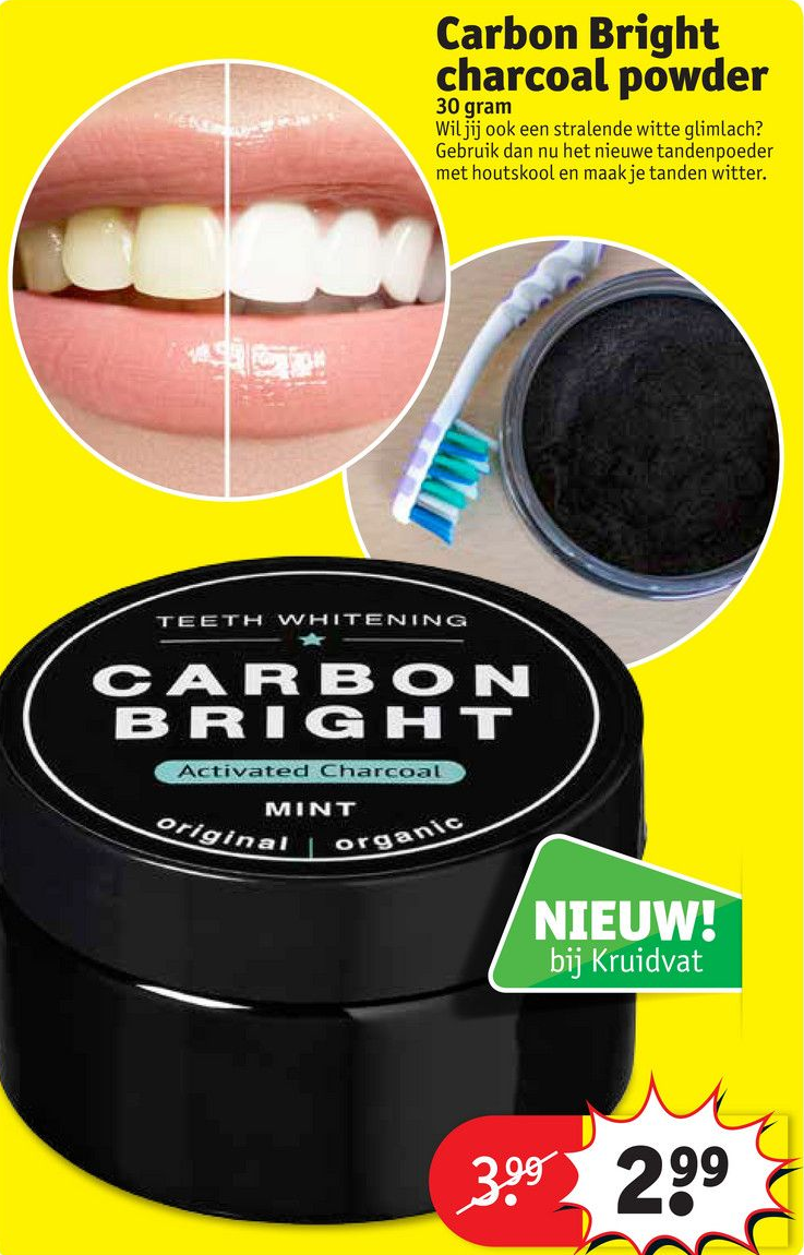 Carbon Bright charcoal powder - indebuurt Nijmegen