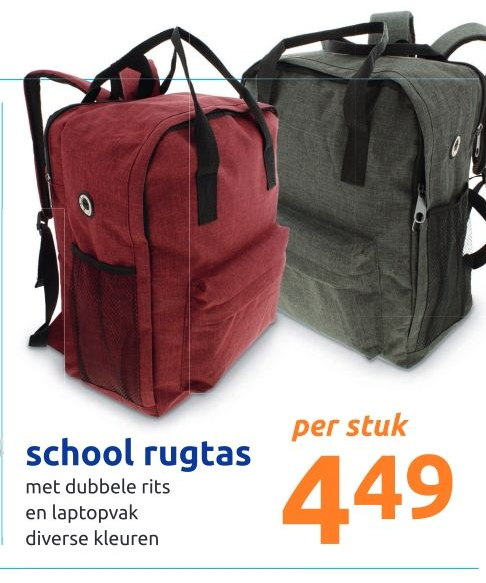 School rugtas - indebuurt Nijmegen