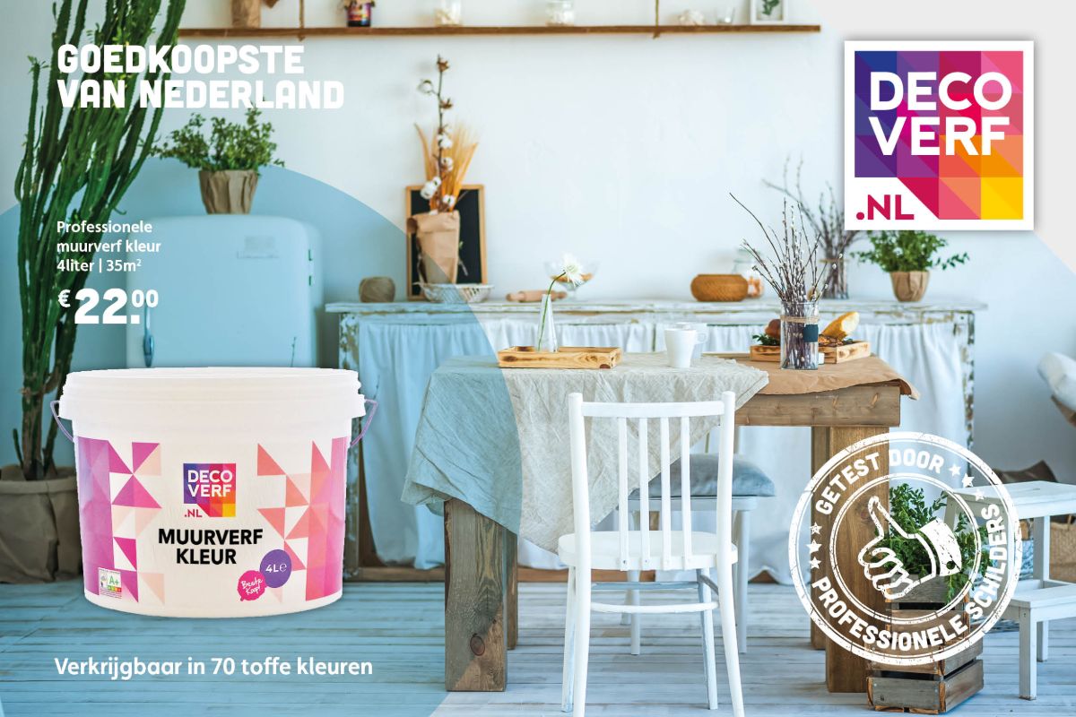 4 liter witte muurverf: €18,- indebuurt Nijmegen