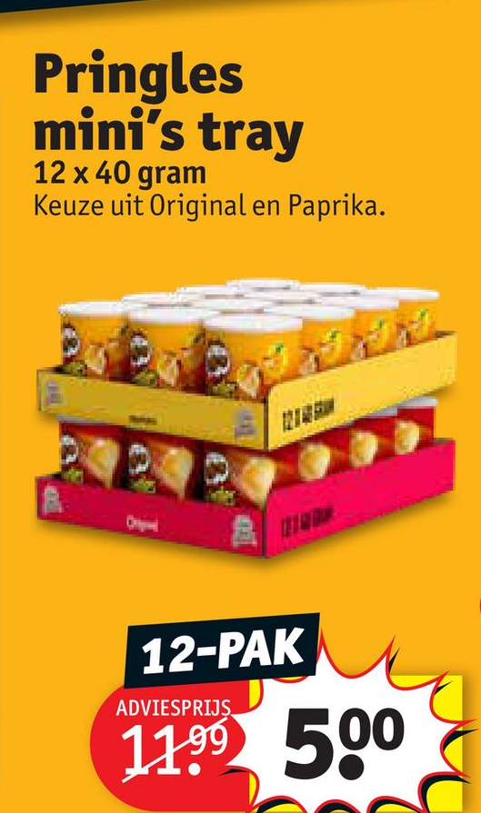 Pringles mini's tray € 5,00 - indebuurt Nijmegen