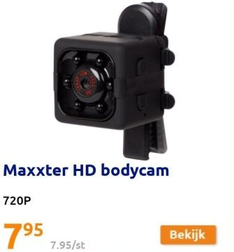Maxxter HD bodycam voor € 7,95 - indebuurt Nijmegen