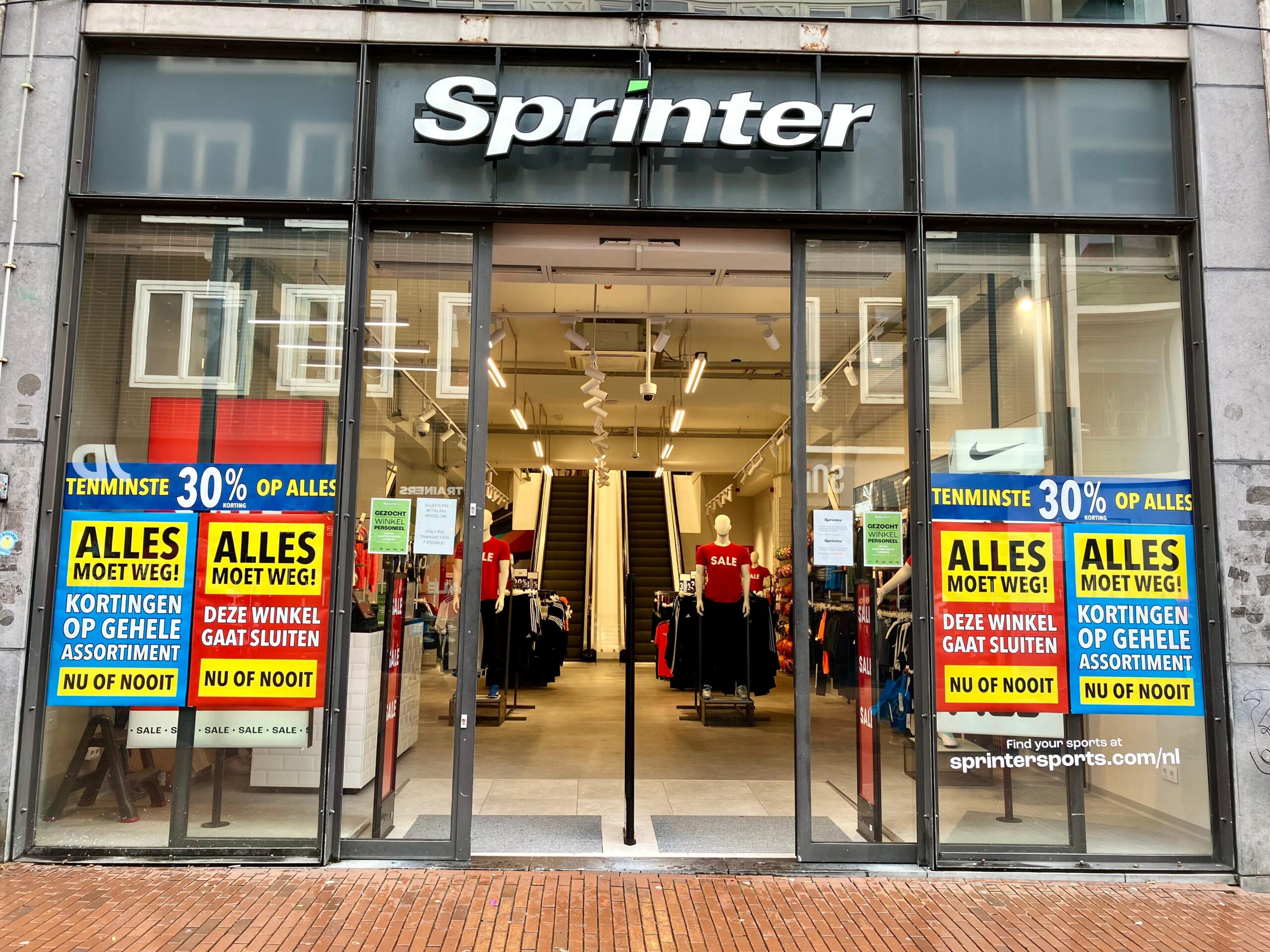 Sportwinkel Sprinter in Nijmegen gaat sluiten