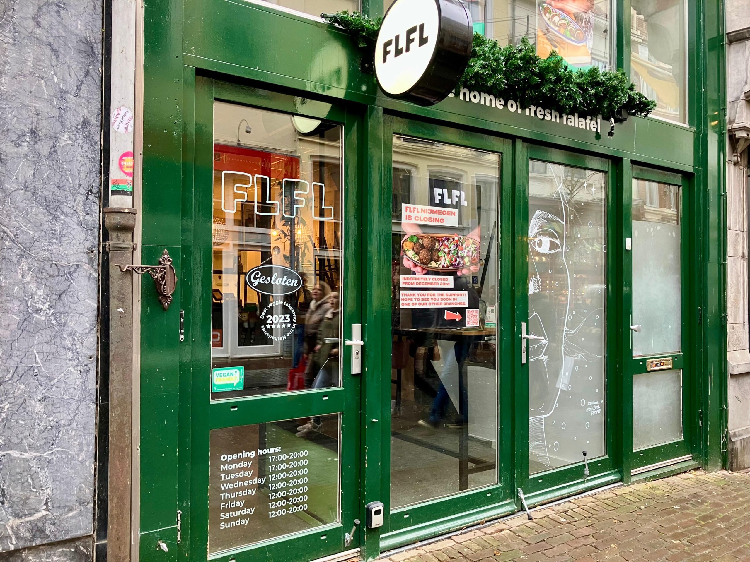 Fala-vaarwel: deze Nijmeegse falafelzaak is weg