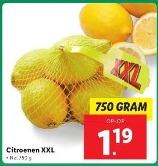 Citroenen XXL € 1,19 - indebuurt Nijmegen
