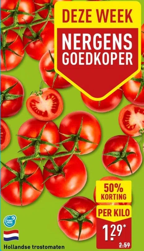 Hollandse trostomaten van € 2,59 voor € 1,29 - indebuurt Nijmegen