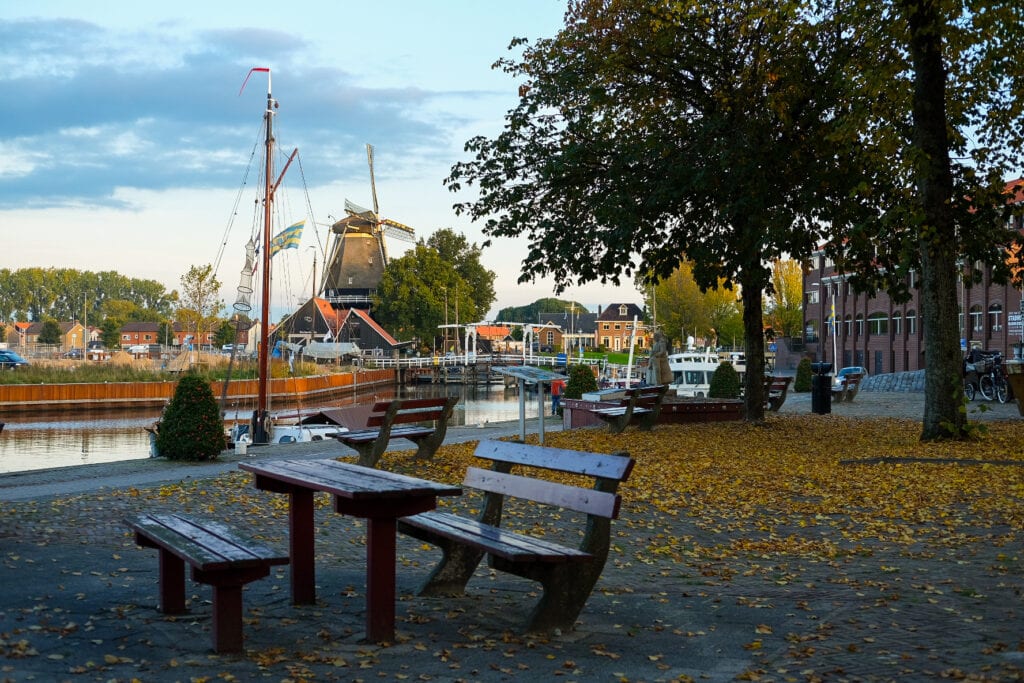 Hier in de binnenstad van Harderwijk schiet je de mooiste herfstfoto's