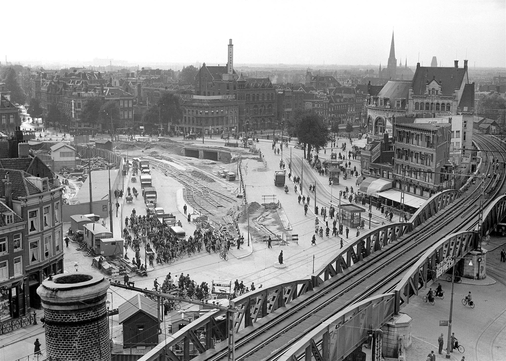 Zoek de verschillen: het Hofplein in het verleden, heden en de toekomst ...