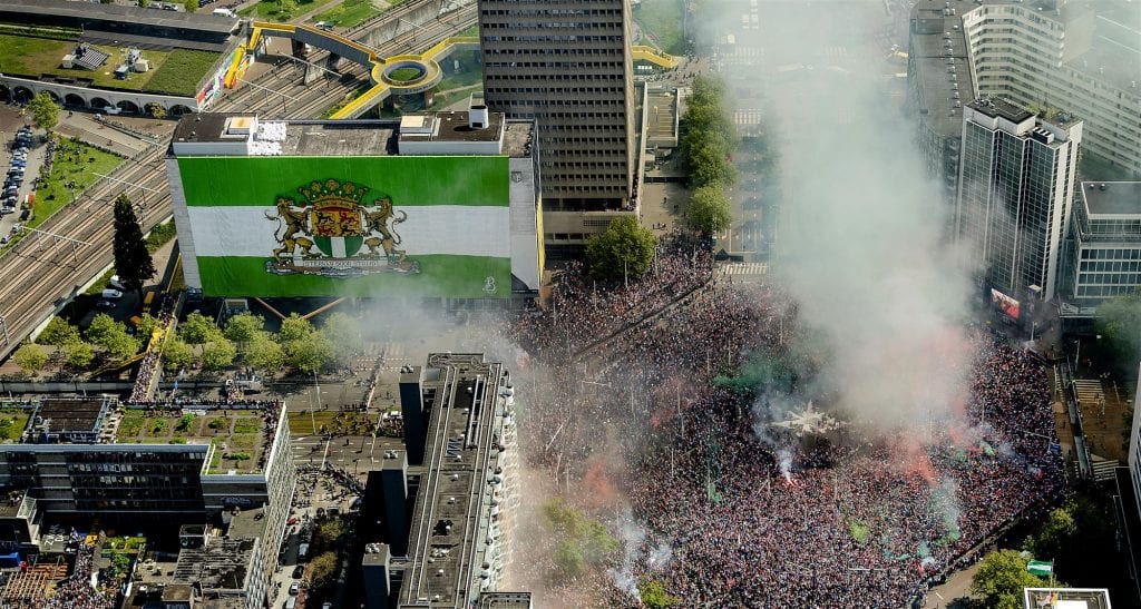Waarom zijn de kleuren van Rotterdam groen-wit-groen?