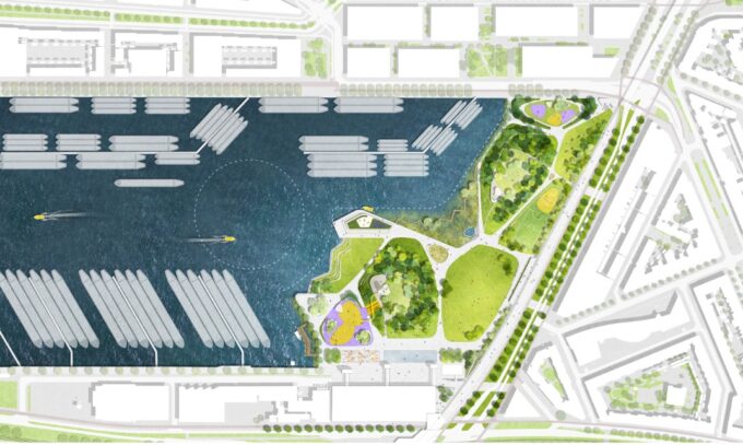 Chillen aan het water: zo gaat het park bij Maashaven eruit zien