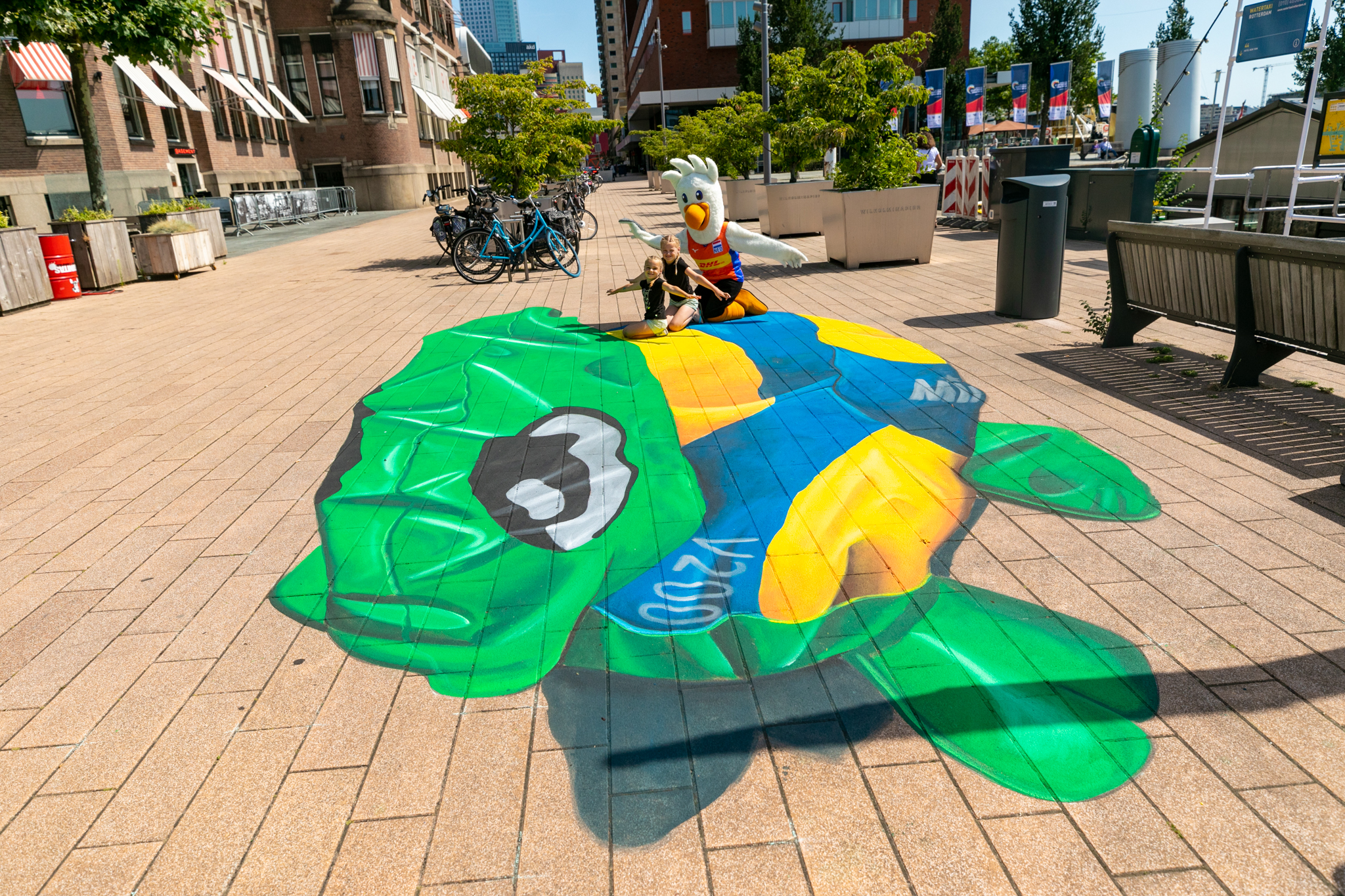 Cool! Deze 3D kunstwerken vind je nu in de straten van Rotterdam