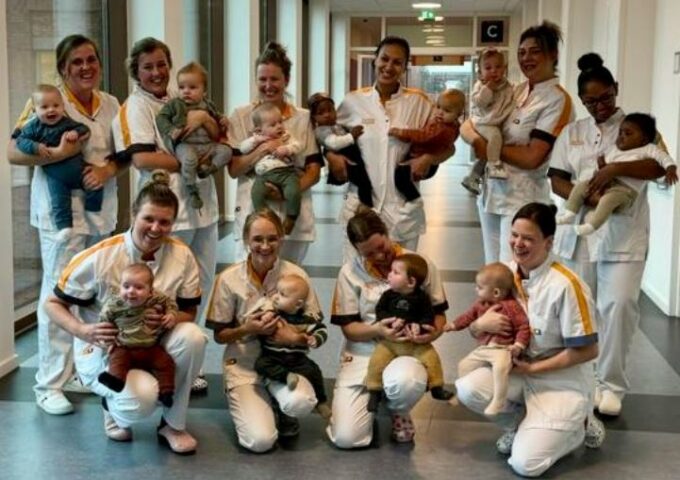 13 collega's, 14 baby's: deze medewerkers van afdeling verloskunde ...
