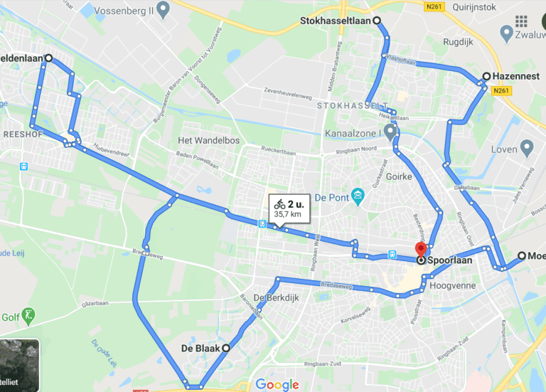 7 x fietsroutes in en rond Tilburg - indebuurt Tilburg