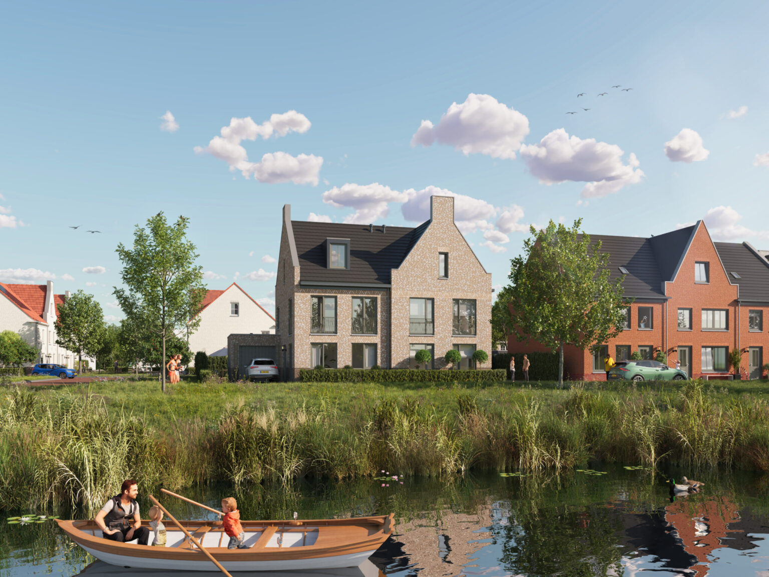 Hier wil je wonen: idyllische huizen in oudhollandse stijl in Hoef en ...