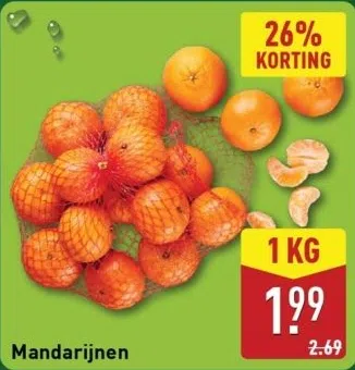 Mandarijnen van € 2,69 voor € 1,99 - indebuurt Vlissingen