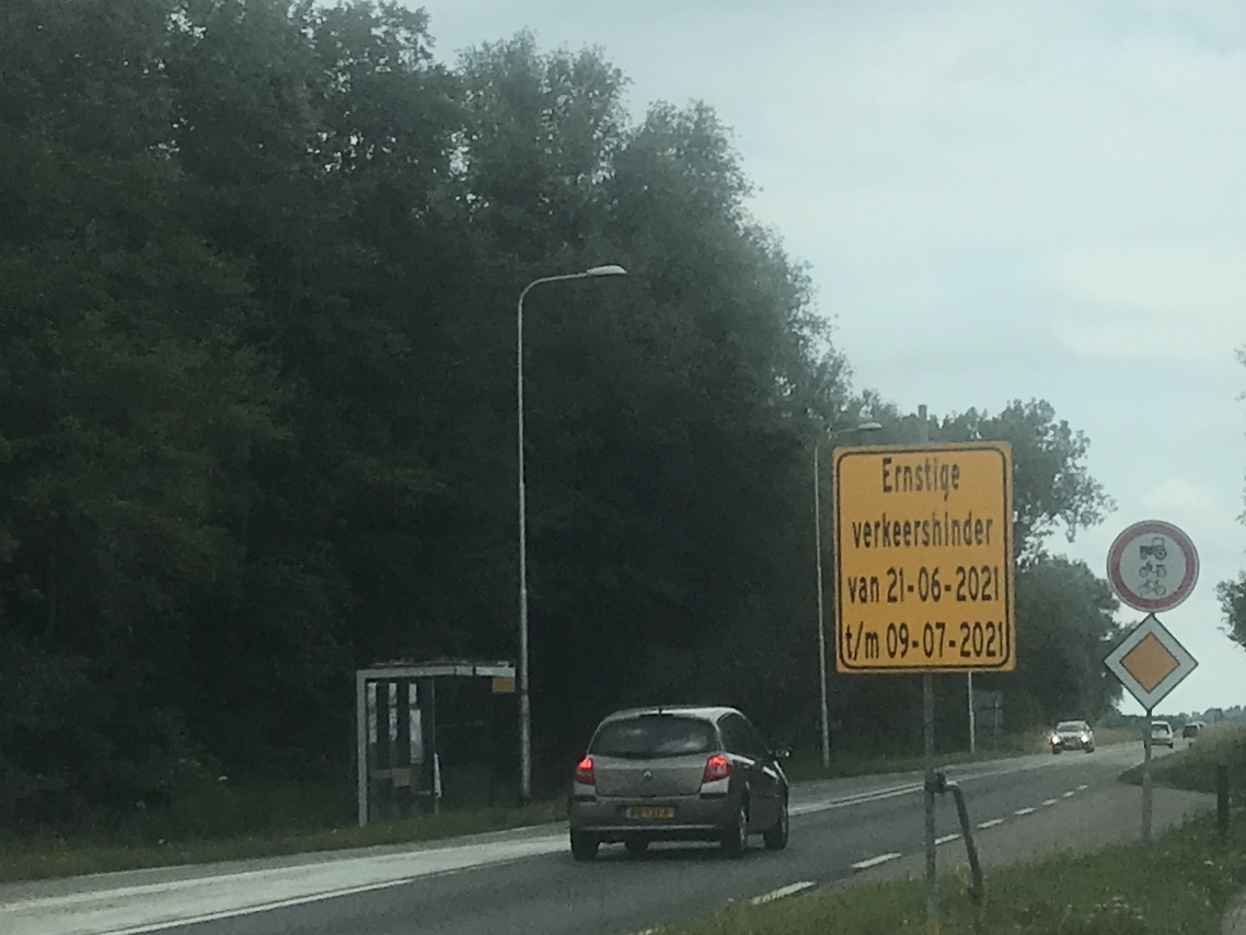 Mogelijk wat verkeershinder op de N212 tussen Kamerik en Wilnis (en dit ...