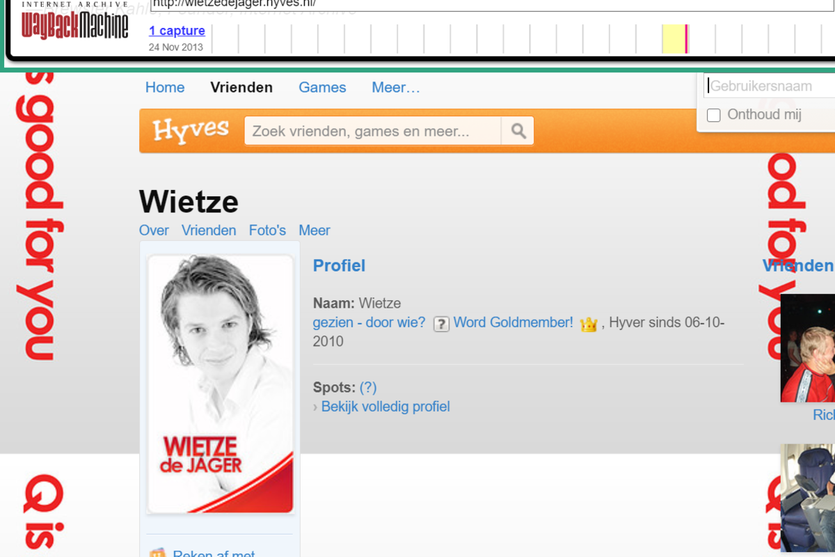 Leuk! Je kan je oude Hyves-profiel terugzien, deze bekende Zwollenaren ...